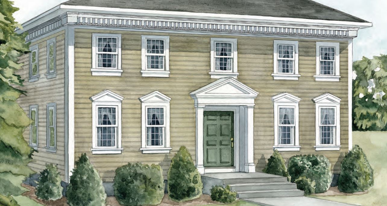 Georgian Colonial House Exterior
